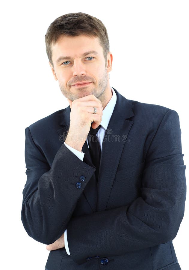 Portrait of a business man stock photo. Image of office - 23758066