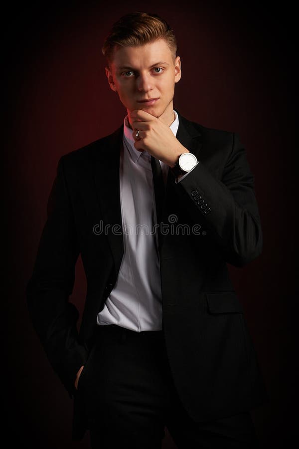 Portrait of business man stock image. Image of model - 35930595