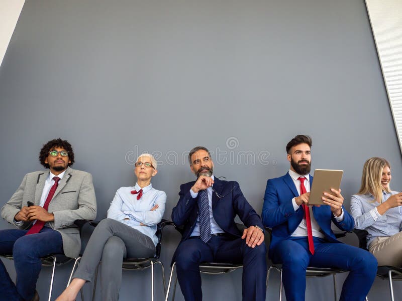Portrait of Business People Group at Office Stock Image - Image of ...