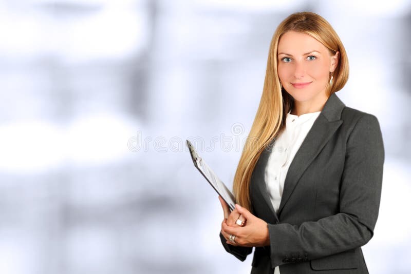 The Beautiful Smiling Business Woman Portrait. Smiling Female ... The Beautiful Smiling Business Woman Portrait. Smiling Female ...