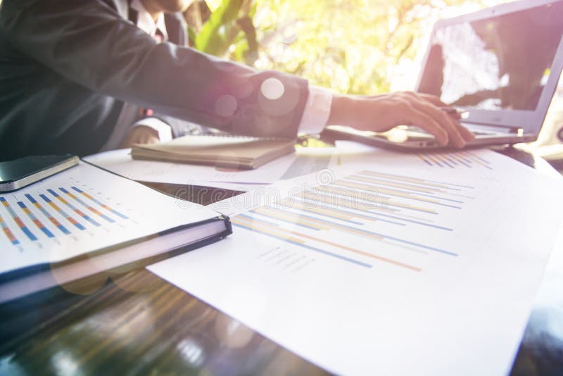 Portrait of Business Writes on a Document Stock Image - Image of ...