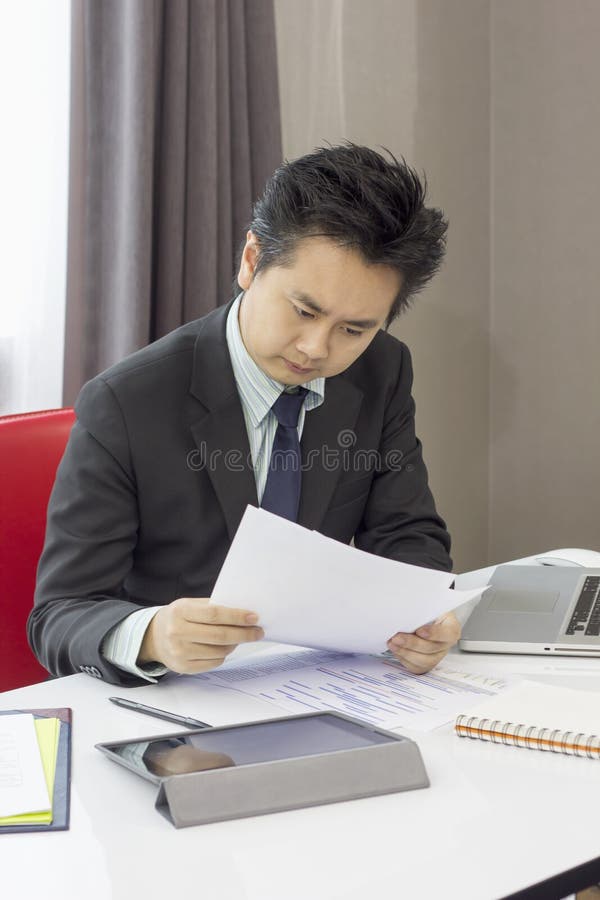 Portrait of Businessman Busy Emotion Stock Image - Image of portrait ...