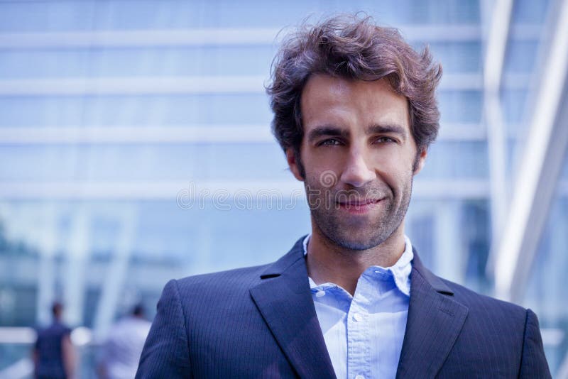 Portrait of a Businessman Looking at the Future Stock Photo - Image of ...