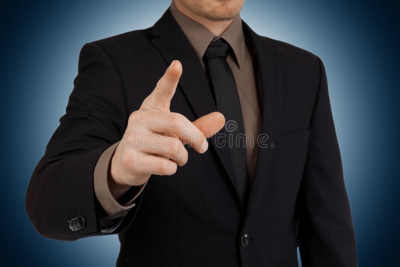 Pointing at Viewer stock photo. Image of finger, portrait - 32554960