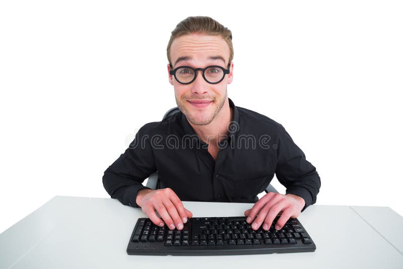 Nerd businessman stock image. Image of face, business - 20071599