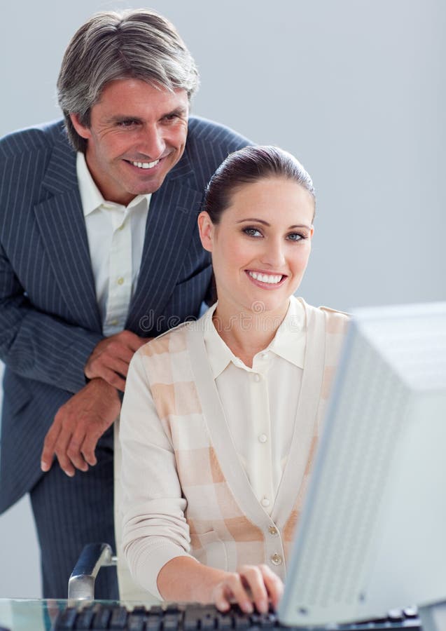 Portrait of a Businesswoman and Her Manager Stock Photo - Image of ...