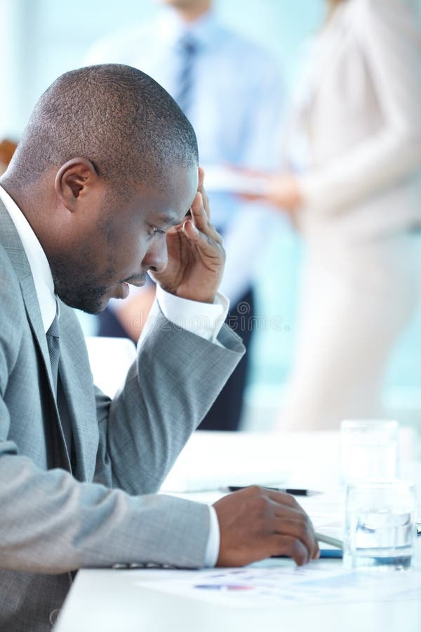 Businessman at work stock image. Image of businesswoman - 30214075
