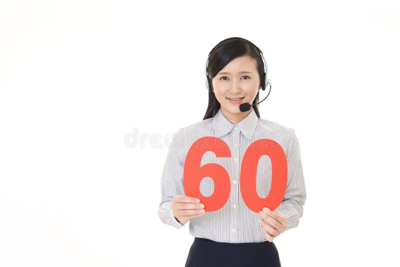 Operator with a number stock photo. Image of businesswoman - 115258366
