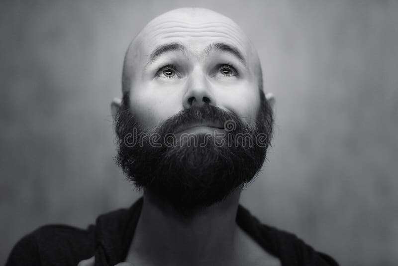 Portrait of Calm Bearded Man Stock Photo - Image of caucasian, beauty ...