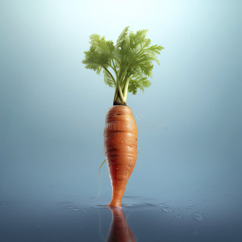 A portrait of a carrot stock photo. Illustration of child - 280449238