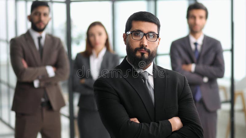 Portrait Of Casual Caucasian Male Worker Looking At Camera Stock Image
