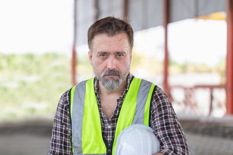 Senior Engineer and Female Foreman Team Checking Project at Precast ...