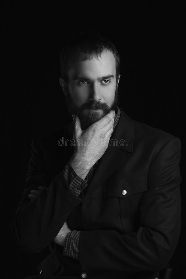Portrait of a Charismatic Man Stock Photo - Image of features, black ...