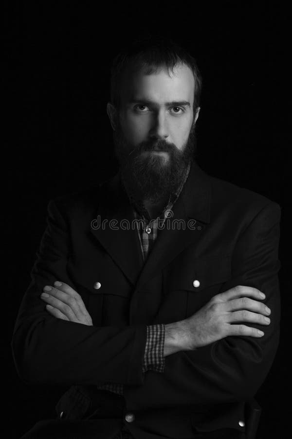 Portrait of a Charismatic Man Stock Photo - Image of white, black: 60901506