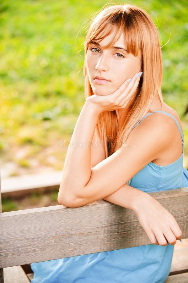 Portrait of Charming Fair-haired Stock Photo - Image of lovely, close ...