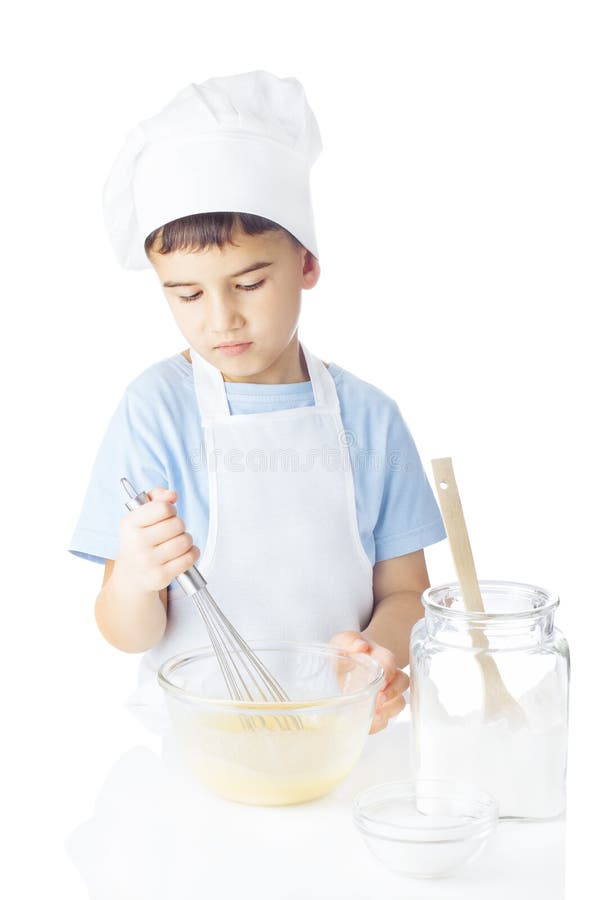 Portrait of chef boy stock photo. Image of dough, preparing - 49009574