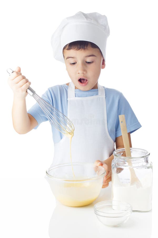 Portrait of chef boy stock photo. Image of dough, preparing - 49009574