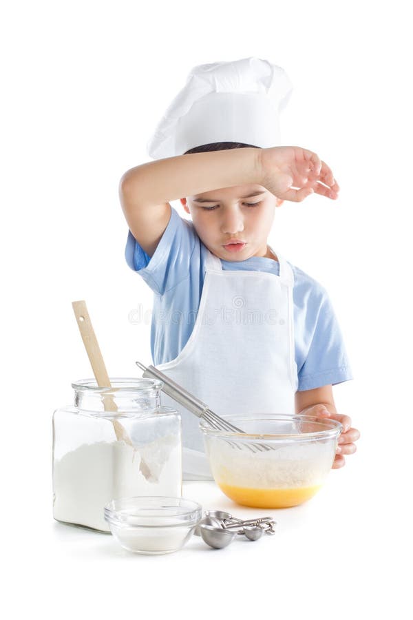 Portrait of chef boy stock photo. Image of adorable, cute - 49009570