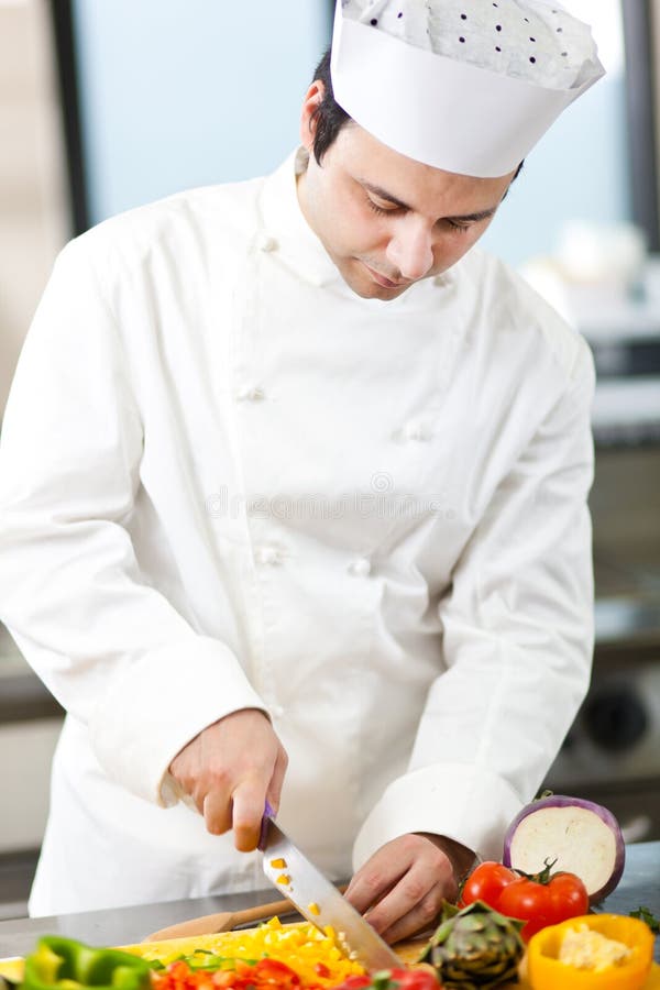 Portrait of a Chef in His Kitchen Stock Photo - Image of restaurant ...
