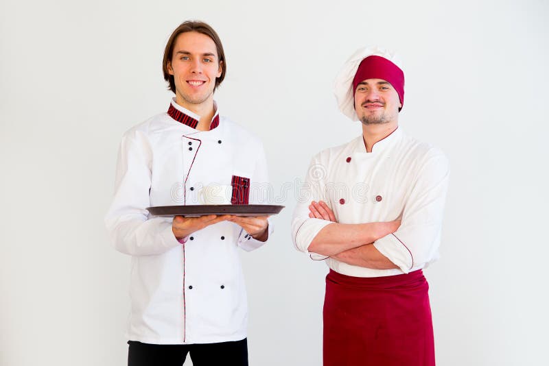 Waiter and chef stock image. Image of occupation, background - 107637065