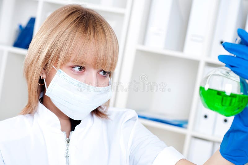 Portrait of chemist stock photo. Image of microbiology - 24732874