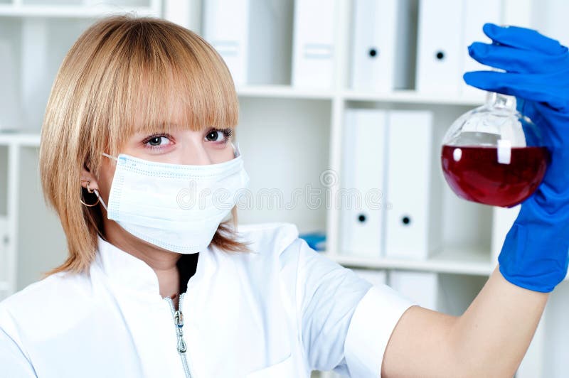 Portrait of chemist stock image. Image of development - 24902049