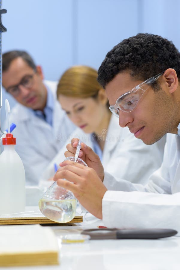 Portrait Chemist Doing Research Stock Photo - Image of experiment ...