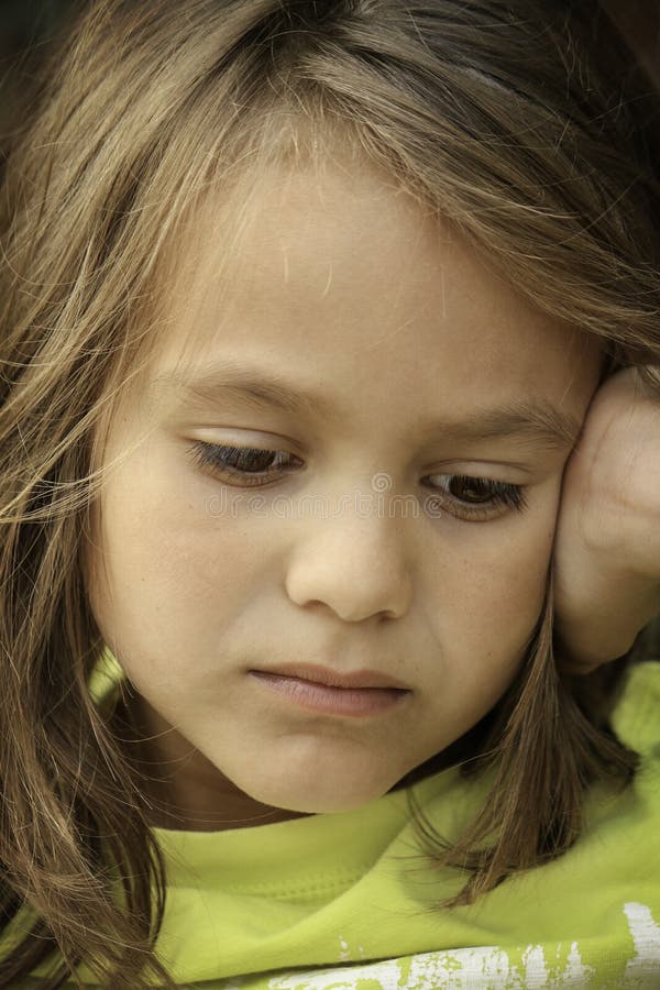 Portrait of a Child stock image. Image of portrait, serious - 62682705