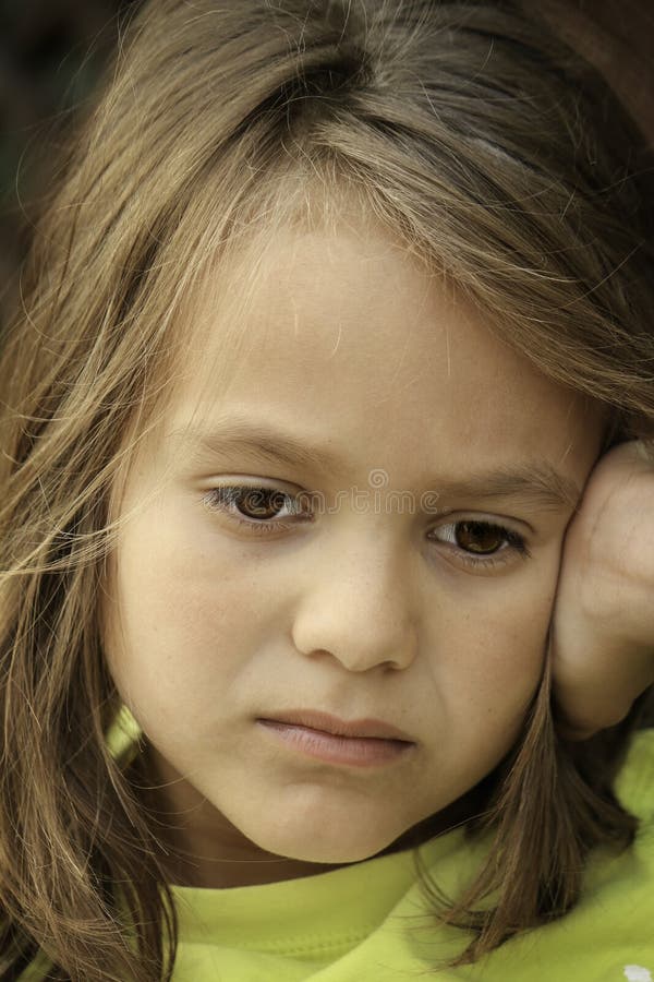 Portrait of a Child stock photo. Image of young, thought - 62682706