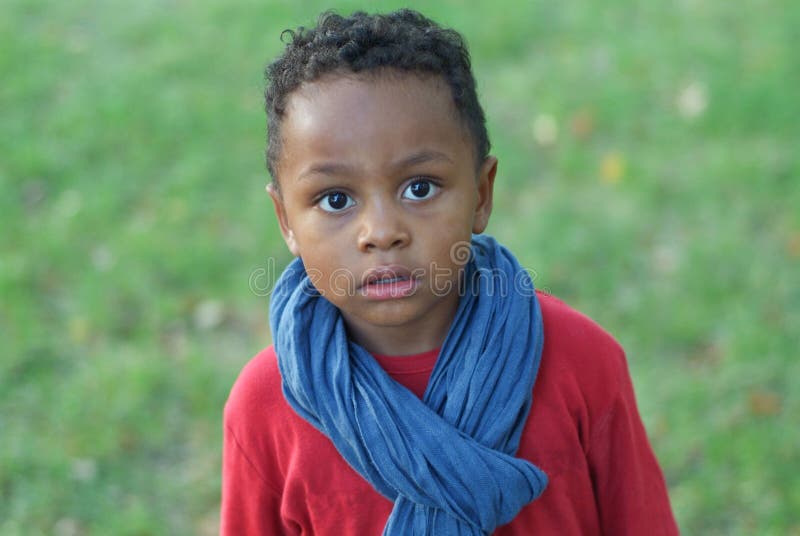 Portrait of a Child of Color Stock Photo - Image of color, outdoor ...