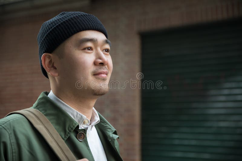 Portrait of Chinese Young Man in Front of the House Stock Photo - Image ...