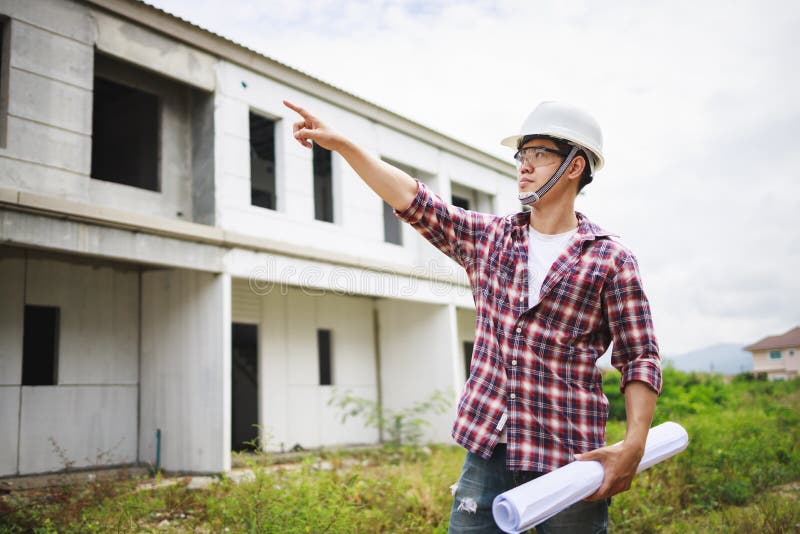 Engineer in an Oil field stock image. Image of inspector - 21478113