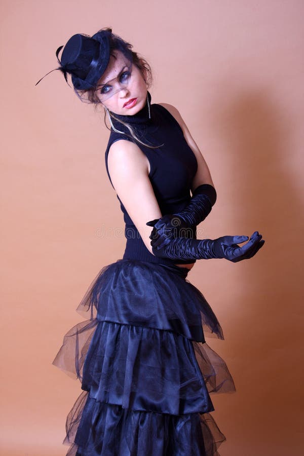 Portrait of Classic Goth Lady Stock Photo - Image of girl, human: 16229882