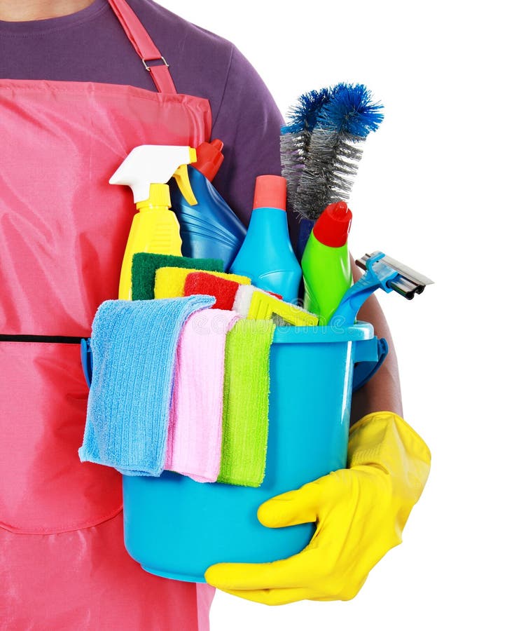 Cleaning products stock image. Image of sponges, janitorial - 2440093