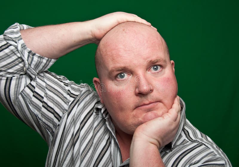 Portrait Close Up Of Overweight Male Stock Photo - Image of casual ...
