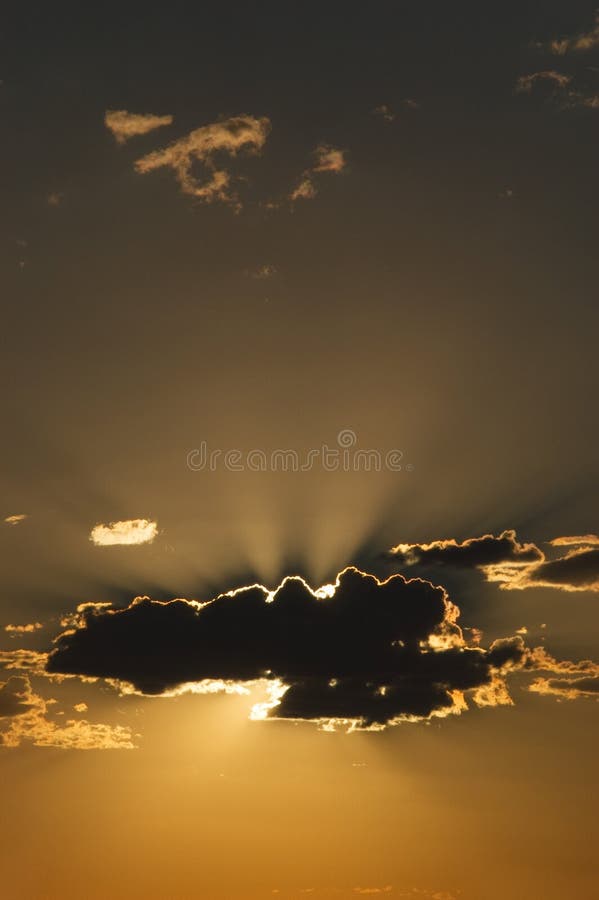 Portrait Cloud Sunset stock image. Image of sunsets, silhouette - 3756661