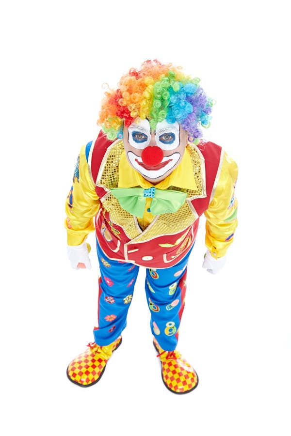 Portrait of a clown stock image. Image of adult, background - 97024255