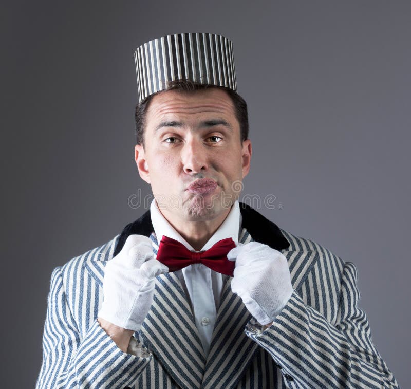 Portrait of a comedian stock image. Image of entertainment - 81193679