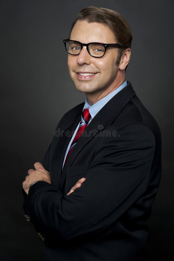Portrait of Confident Business Representative Stock Image - Image of ...