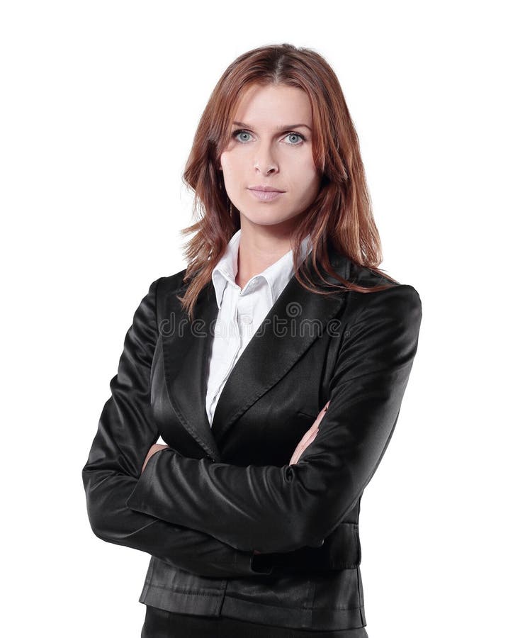 Portrait Of Confident Young Business Woman In Black Business Suit Stock ... Portrait Of Confident Young Business Woman In Black Business Suit Stock ...