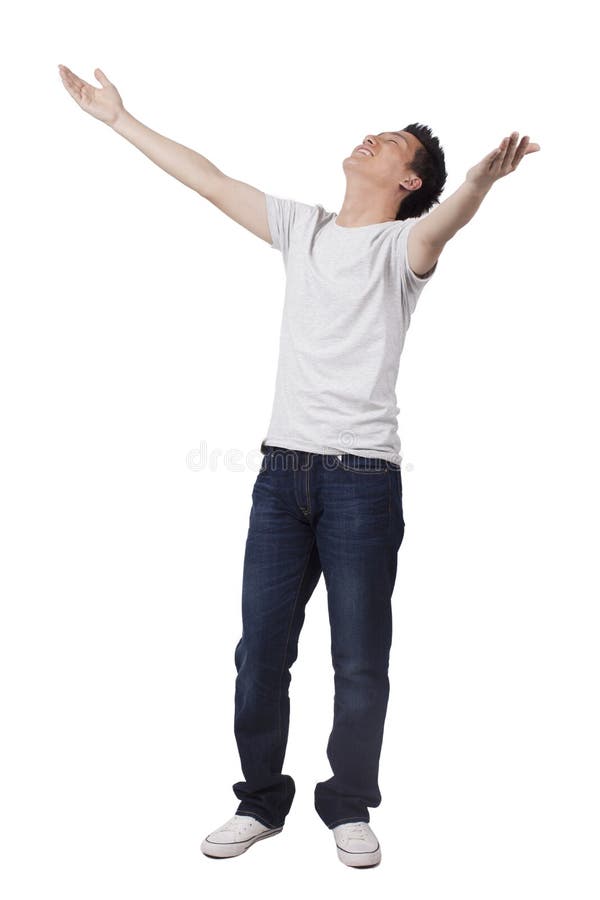 Portrait of a Confident Young Man Stock Image - Image of adult, asian ...