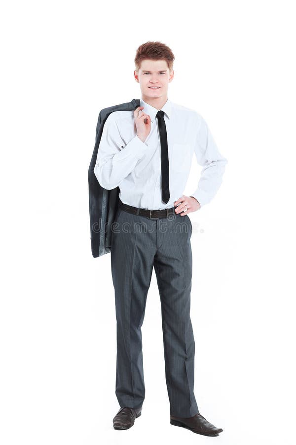 Portrait of a Confident Young Man .isolated on White Stock Photo ... Portrait of a Confident Young Man .isolated on White Stock Photo ...