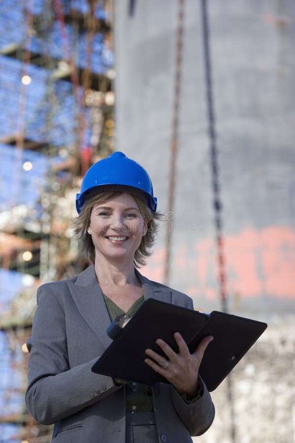 A Portrait Of A Construction Engineer Stock Image - Image of occupation ...