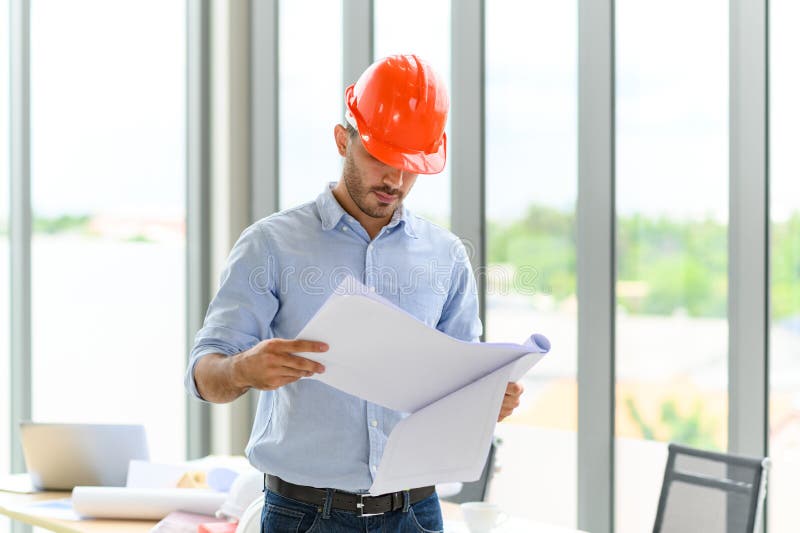 Engineers Team Meeting for Architectural Project. Architects Discussing ...