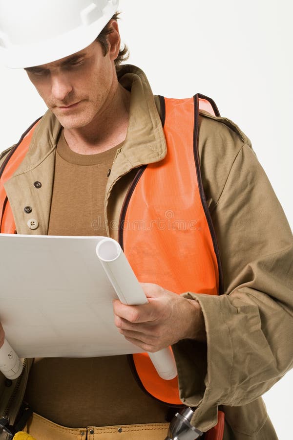 Portrait of a Construction Worker Stock Photo - Image of masculine ...