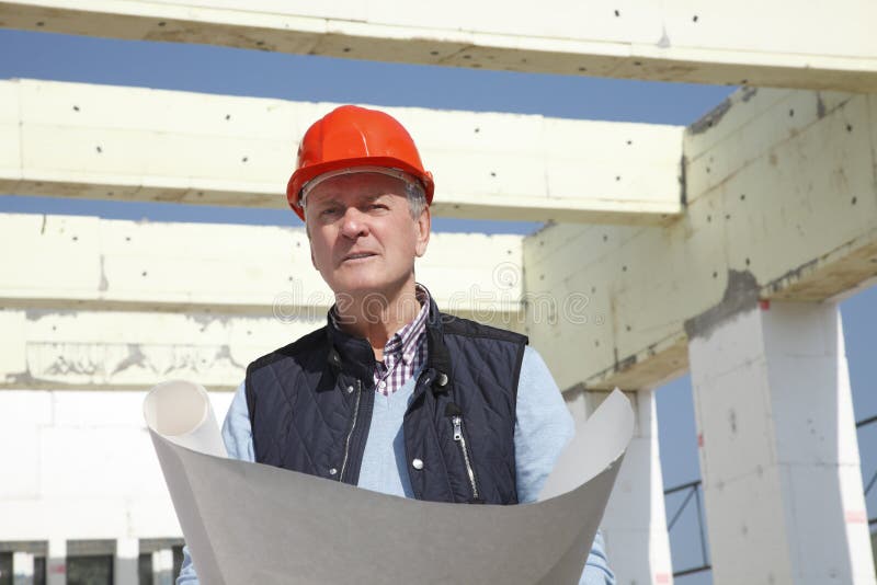 Portrait of Construction Worker Stock Image - Image of professional ...