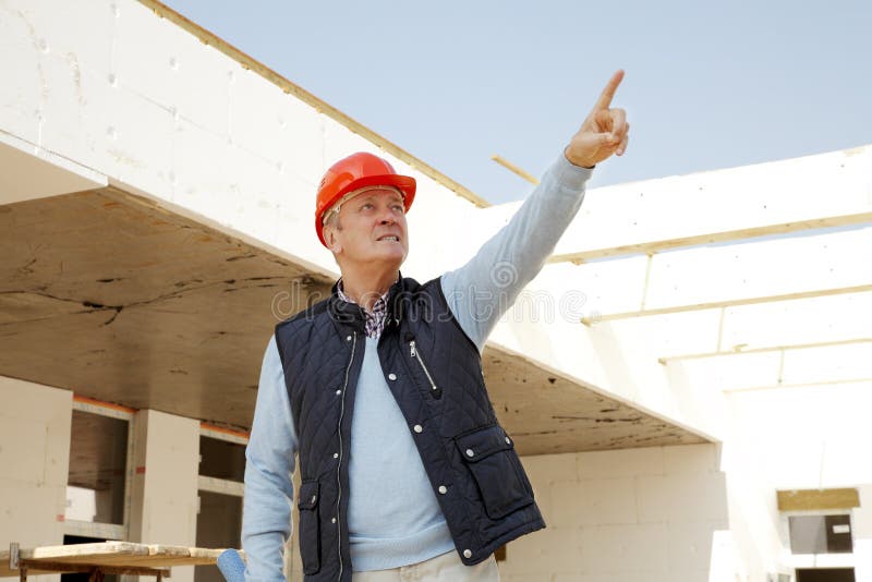 Portrait of Construction Worker Stock Image - Image of control, adult ...