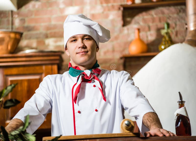 Portrait of a cook stock photo. Image of hands, arms - 27900358