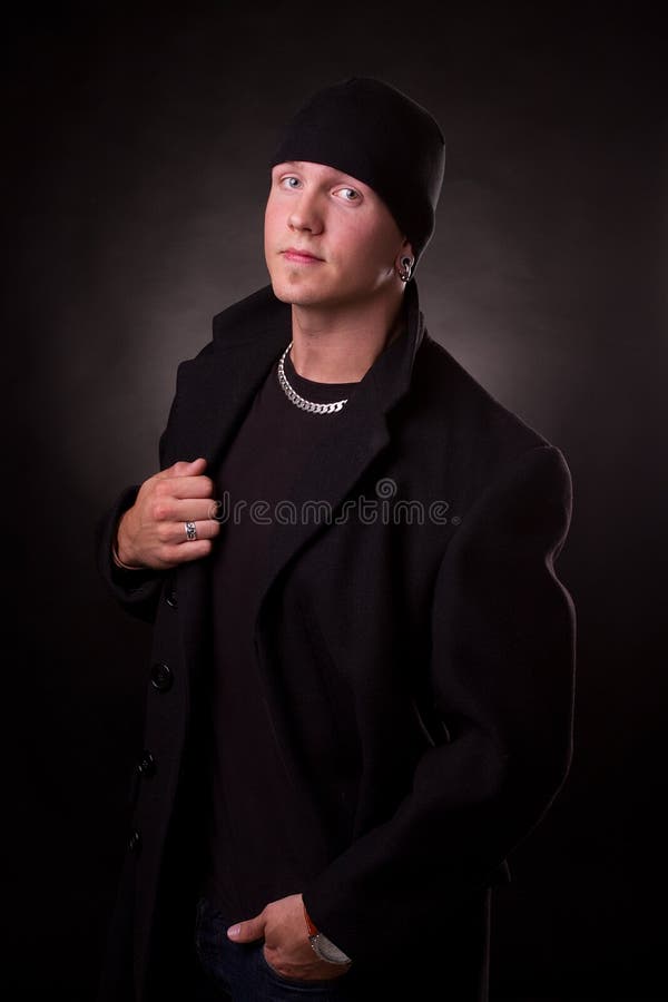 Cool Handsome Fashion Young Man. Stylish Man in the City Stock Image ...