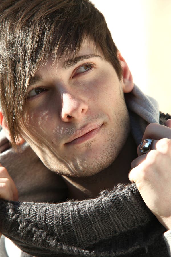 Portrait of cool young man stock image. Image of portrait - 21100607